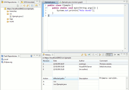Subclipse: plugin de Subversion para Eclipse
